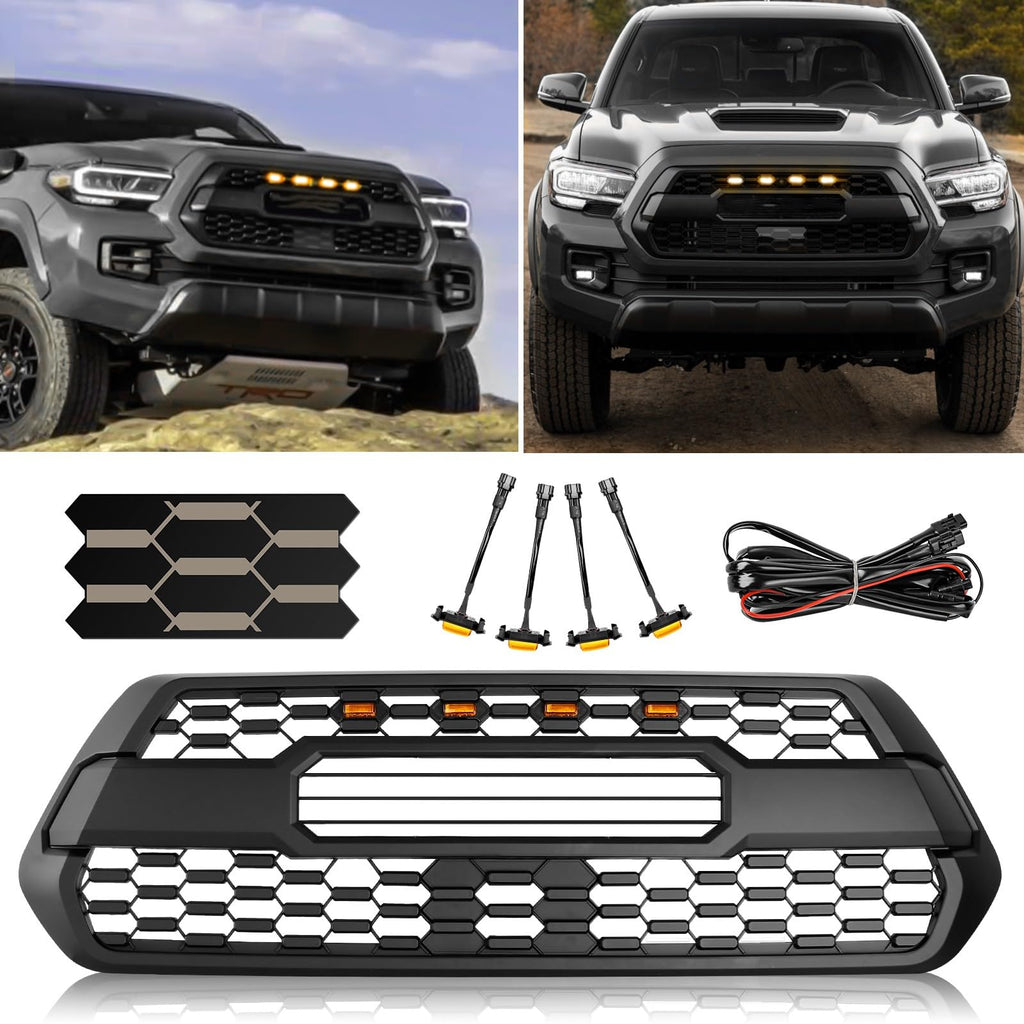 Replacement Grill for Tacoma, Front Hollow Grill Replacement Compatible ...