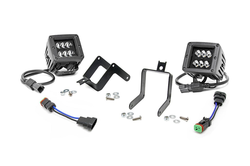 LED Light Kit | Fog Mount | 2" Black Pair | Ford F-250/F-350 Super Duty ...