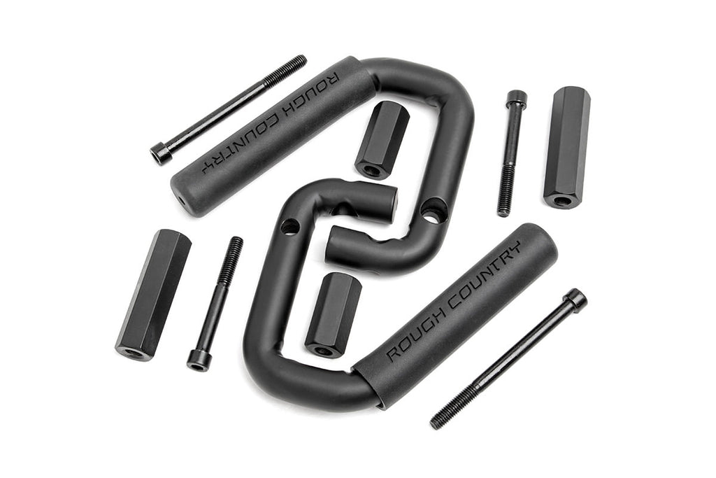 Grab Handles | Steel | Front | Black | Jeep Wrangler JK/Wrangler ...