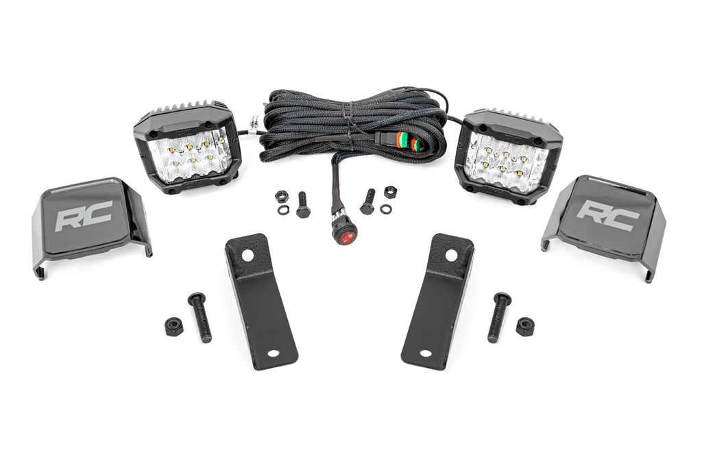 LED Light Kit | Rear Mount | 2" Chrome Pair | Wide Angle | Can-Am Mave